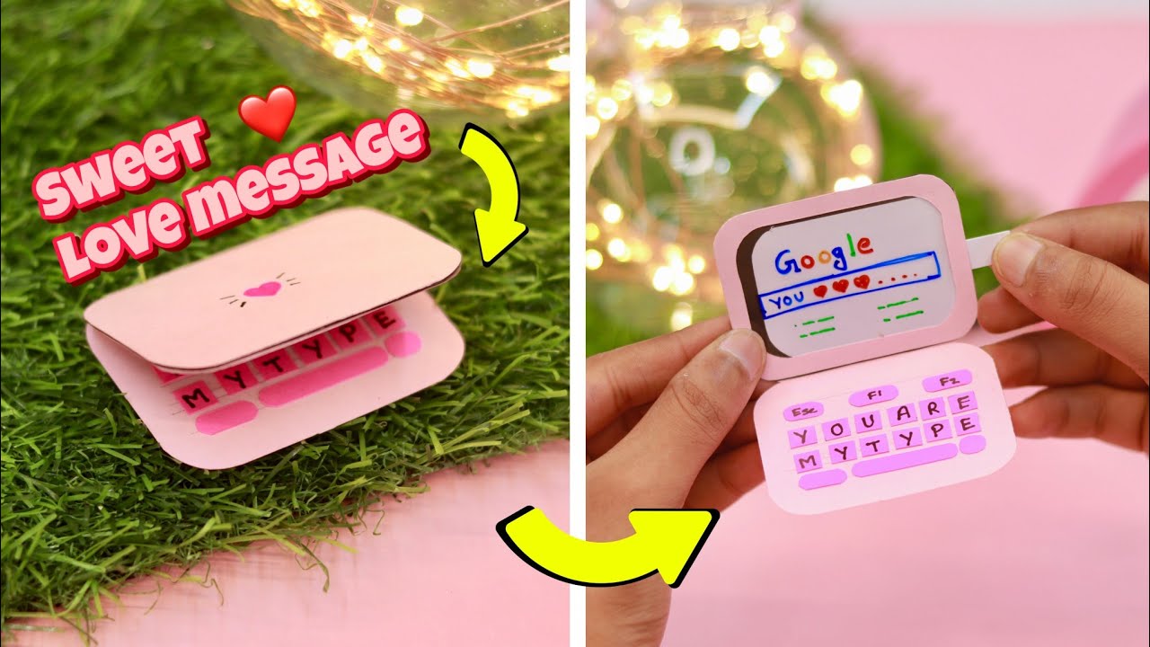 DIY cute Mini laptop from papers only || How to make miniature laptop ...