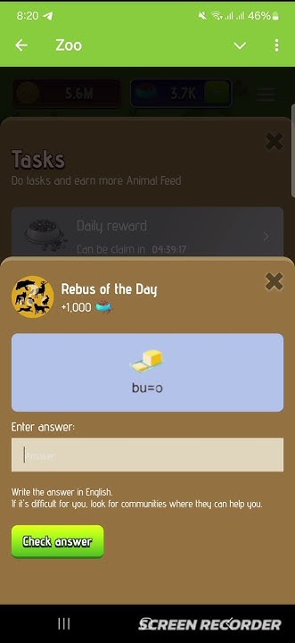 Zoo airdrop rebus of the day 17 January #airdrop #zoo - YouTube