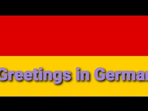 Greetings in German language - YouTube