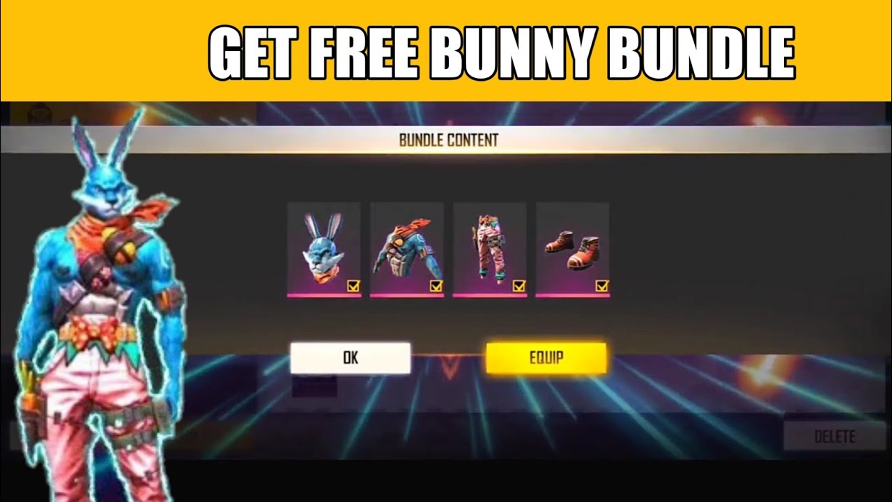 Get Bunny Warrior bundle In Free Fire - YouTube