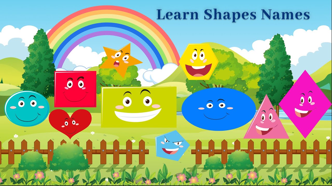 "Learn Shapes Names – Circle, Square, Triangle & More!" | Educational ...