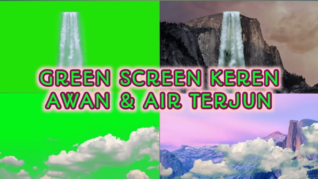 8 Green screen keren free download | green screen awan dan air terjun ...