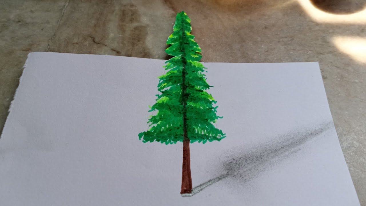 Bringing Nature to Life: Stunning 3D Tree Drawing Tutorial - YouTube