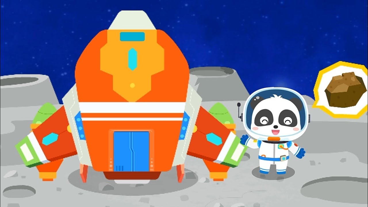 Baby Astronaut Finding Rock 🪨 Mission @WowKidz1 @Nhonlinestore @babybus ...