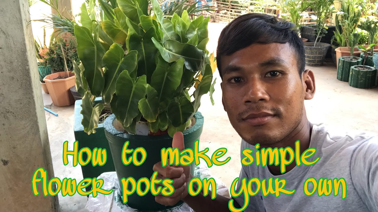 How To Make A Simple Flower Pot From Glue Pot EP 08 Create Cement Idea How To Make A Simple Flower Pot From Glue Pot EP 08 Create Cement Idea