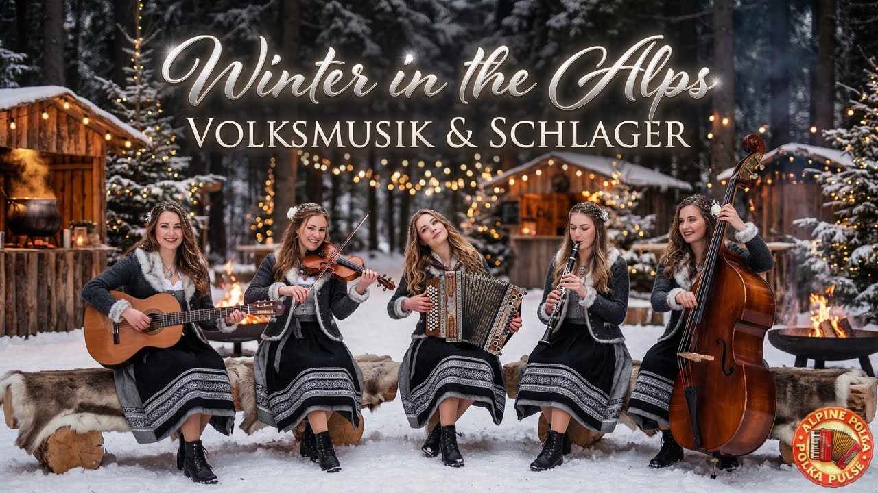 🎷 ️ German Alpine Winter Volksmusik Live — Calming Volksmusik ...