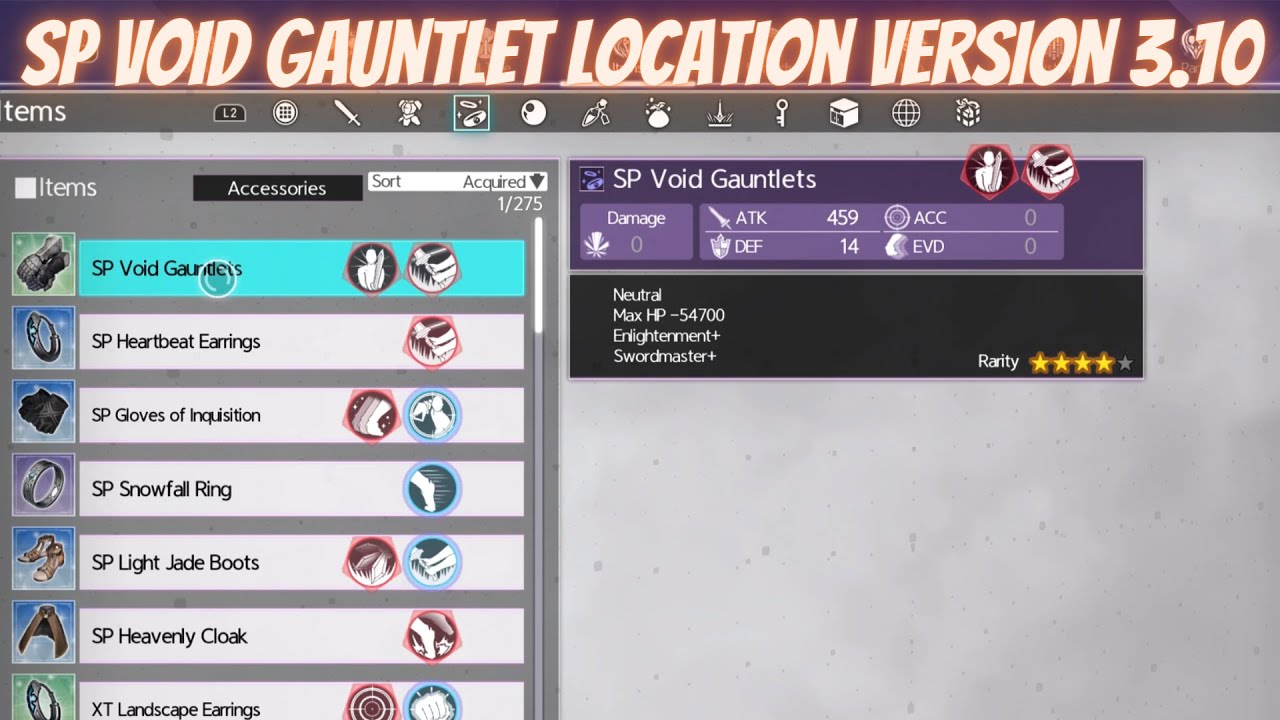 Sword Art Online Alicization Lycoris Sp Void Gauntlet Location Version ...