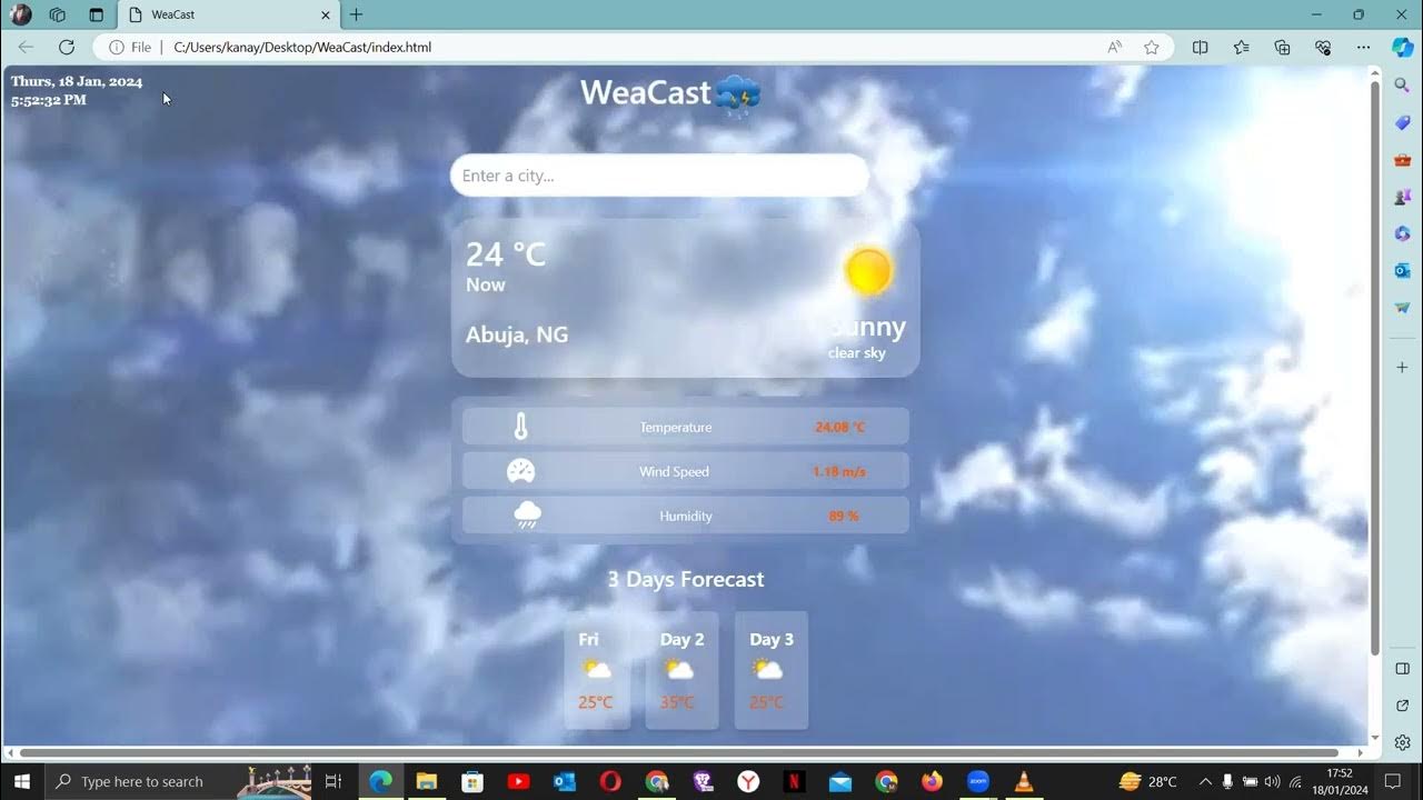 WeaCast---Weather forecast application using HTML, TAILWIND CSS AND JAVASCRIPT ---ALX SE PROJECT ...