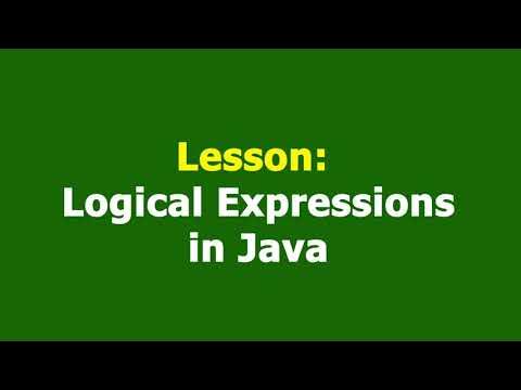 LOGICAL EXPRESSIONS IN JAVA - YouTube