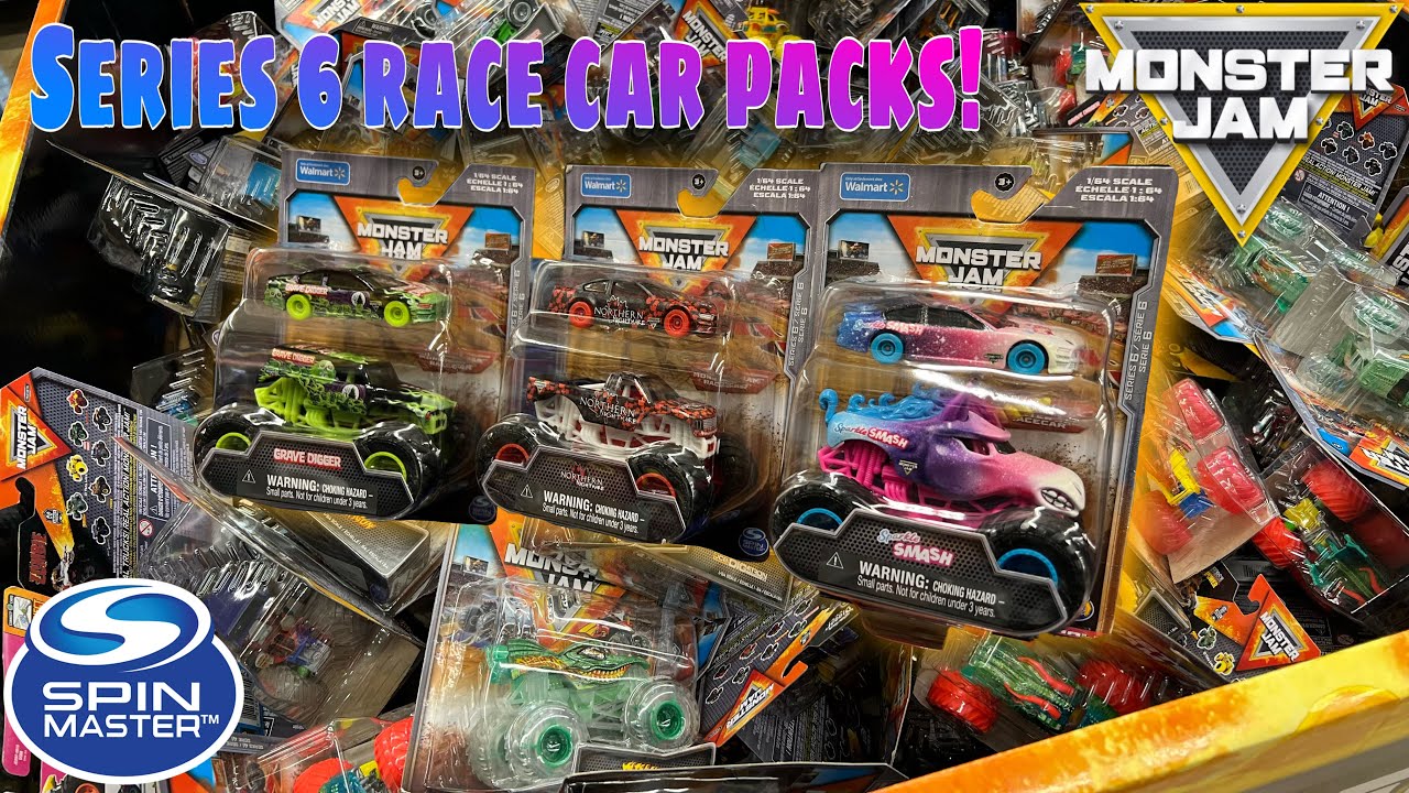 NEW Monster Jam Race Car Packs Series 6 FOUND! Mix 41 BIN & More ...