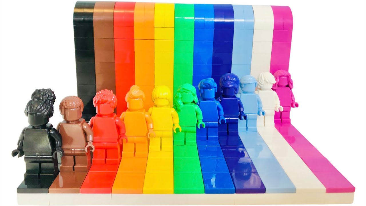 Everyone Is Awesome Building Set Learning LEGO Rainbow Colors - YouTube