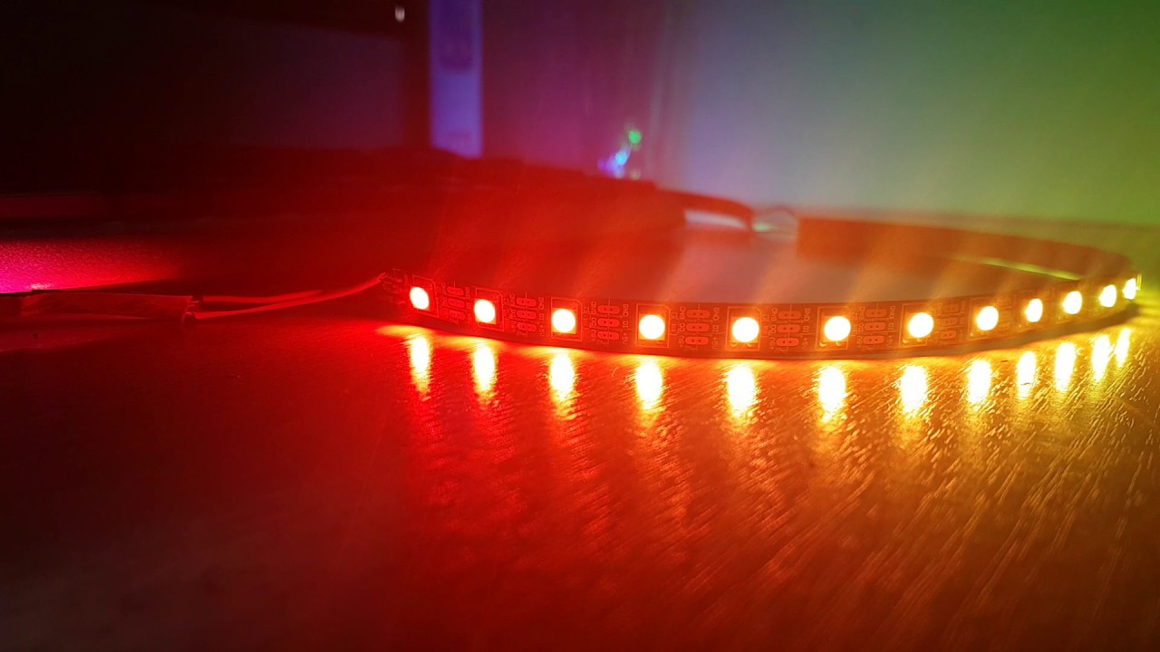 WS2812B Neopixels Strand test via Arduino MEGA 2560 - YouTube