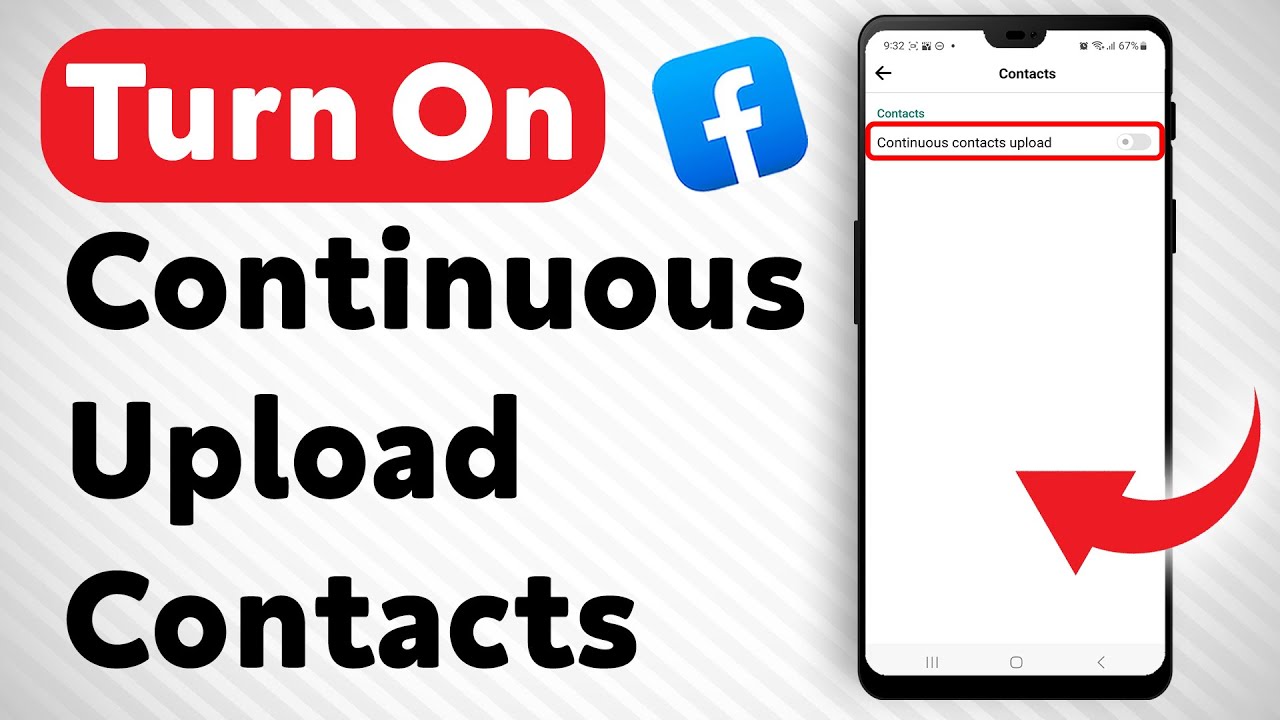 How To Turn On Continuous Upload Contacts In Facebook's Account - YouTube
