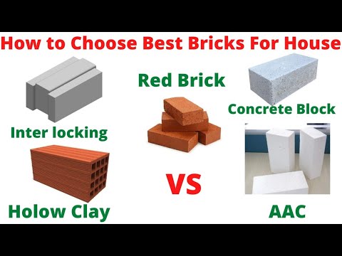 Which Bricks and Blocks is Best For House || Types of Bricks and Blocks ...