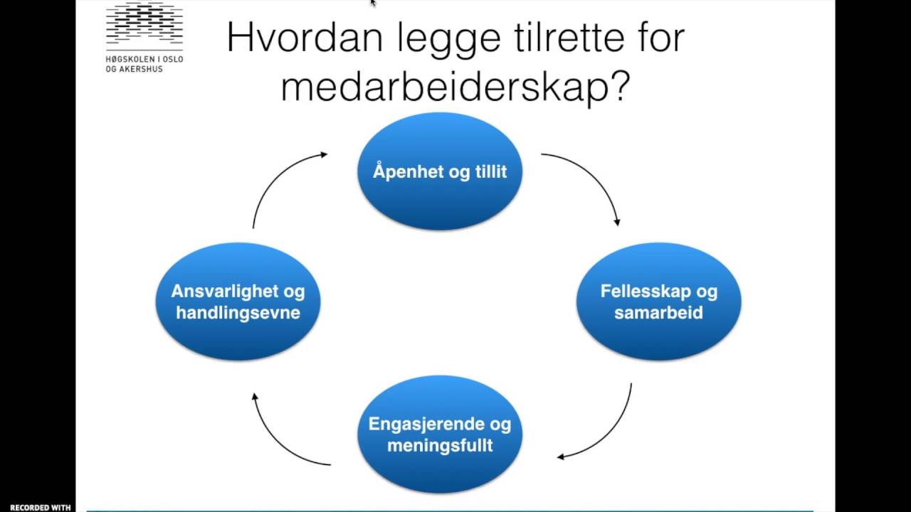 Hvordan legge tilrette for medarbeiderskap? - YouTube