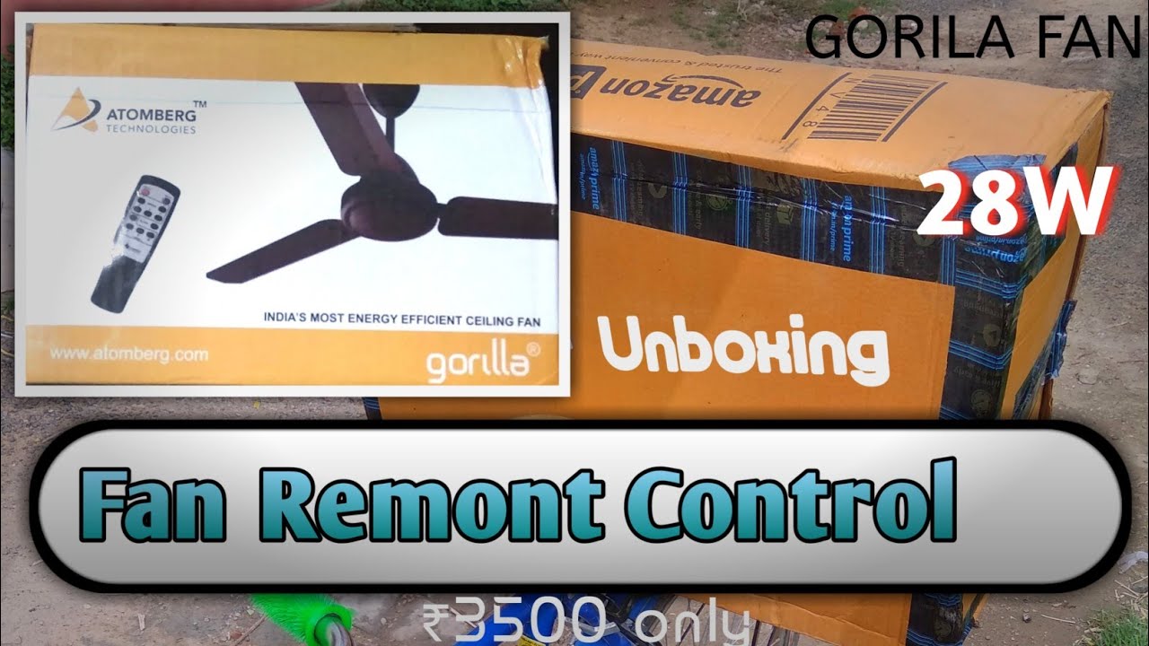 Atomberg fan Unboxing l Remote Fan 28w - YouTube