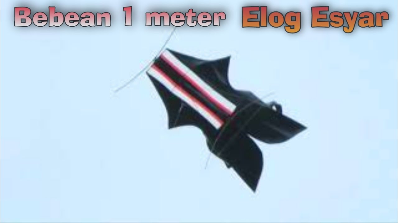 layangan bebean 1 meter elog esyar - YouTube
