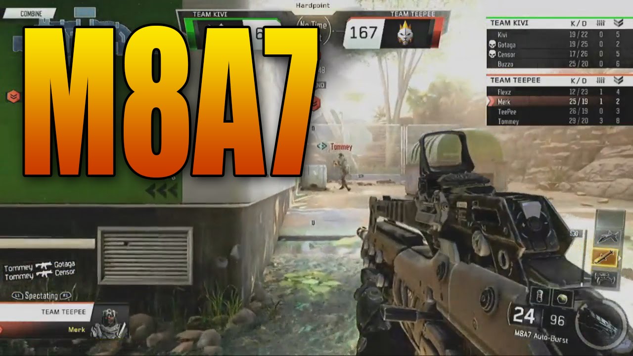 Black Ops 3 "M8A7" Assault Rifle Multiplayer Gameplay! M8A1 Returns ...