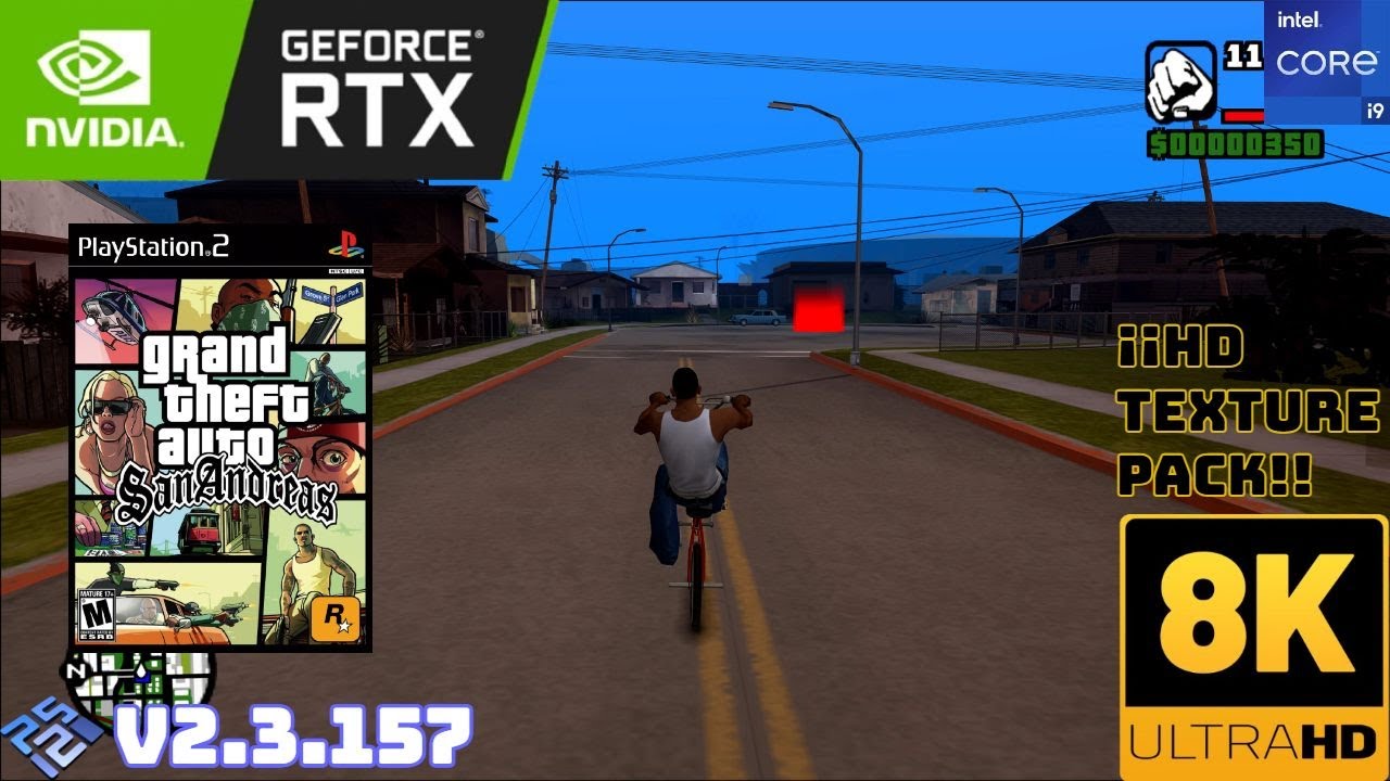 PCSX2 v2.3.157 GTA: San Andreas HD Textures | RTX 3090 | i9 12900F | 32 ...
