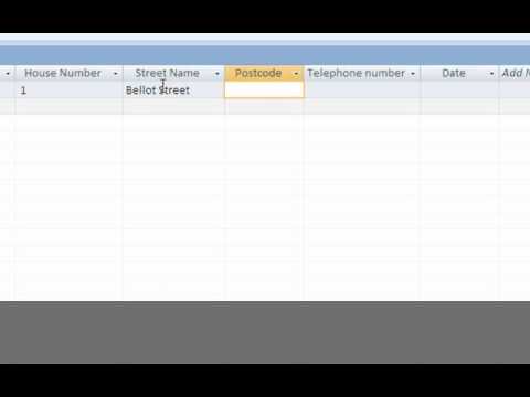 How to enter data into the table? - YouTube