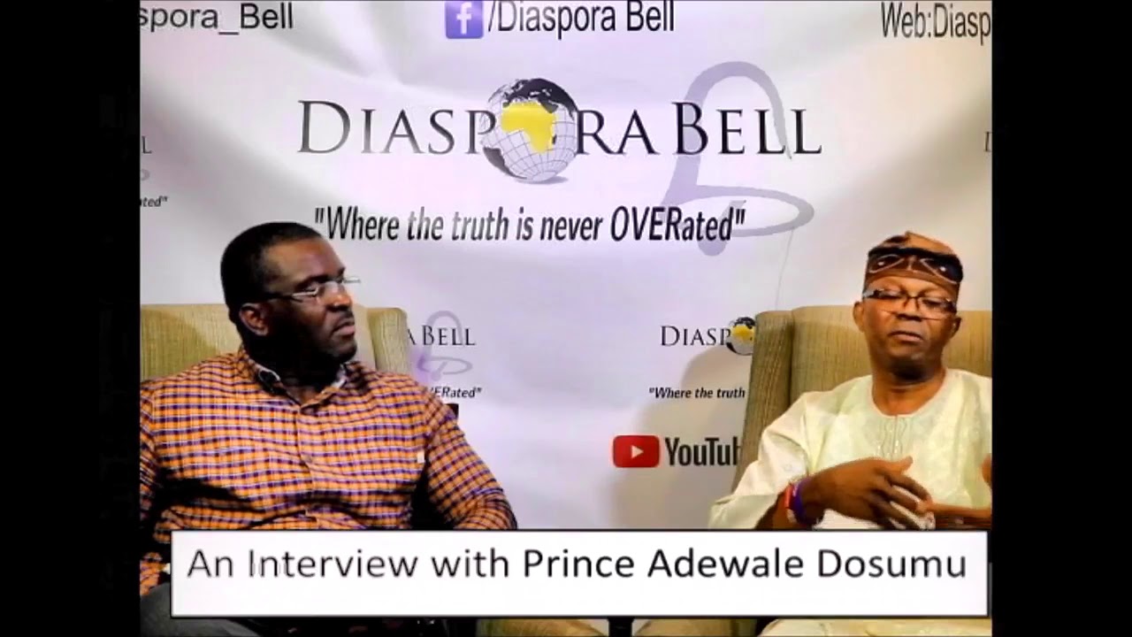 DiasporaBell Interview with Prince Adewale - YouTube
