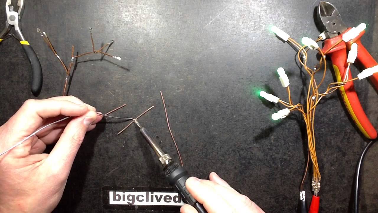 Experimental wire-form LED tree. - YouTube