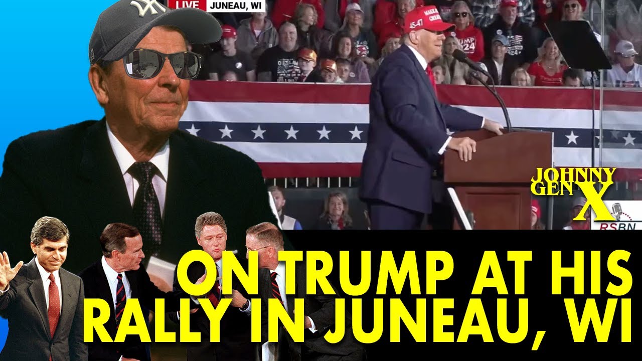 Trump enthralls the crowd at his rally in Juneau, Wisconsin. - YouTube