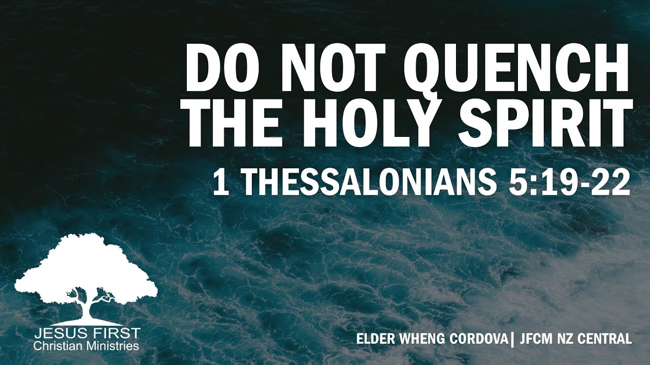 Do not quench the Holy Spirit (23, March 2025) - YouTube