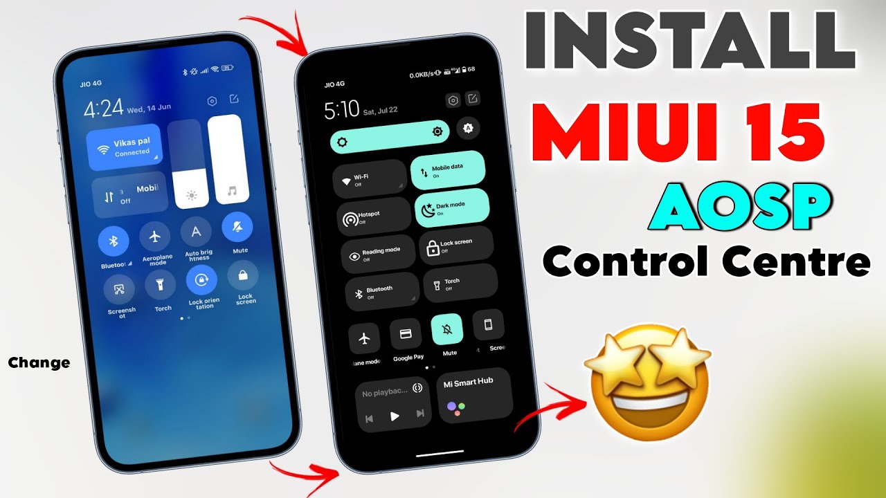 Install Miui 15 AOSP Control Centre In Miui 14 | Miui 15 New Control Centre Update 🤩 - AOSP ...