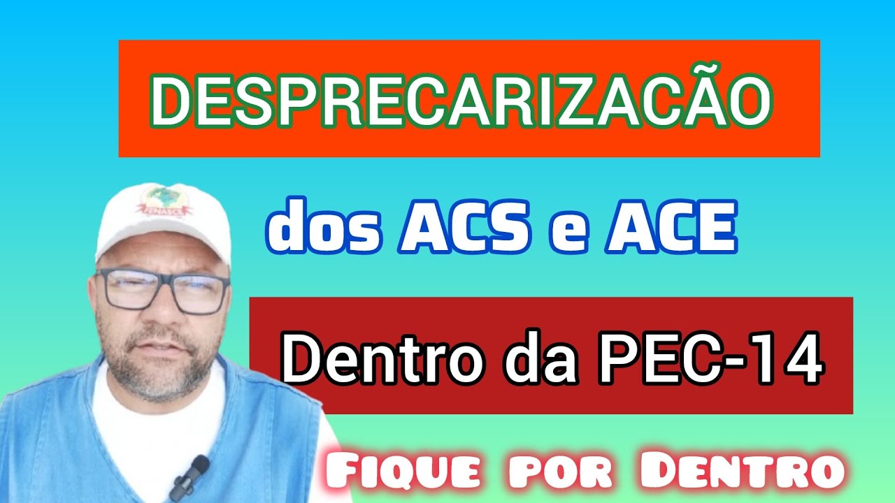 Atenção: a PEC-14 trará a DESPRECARIZAÇÃO dos Agentes de Saúde. - YouTube
