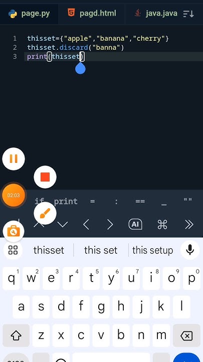 python remove discard Set items #short #python #remove #set #discord #items #print #coding #feed ...