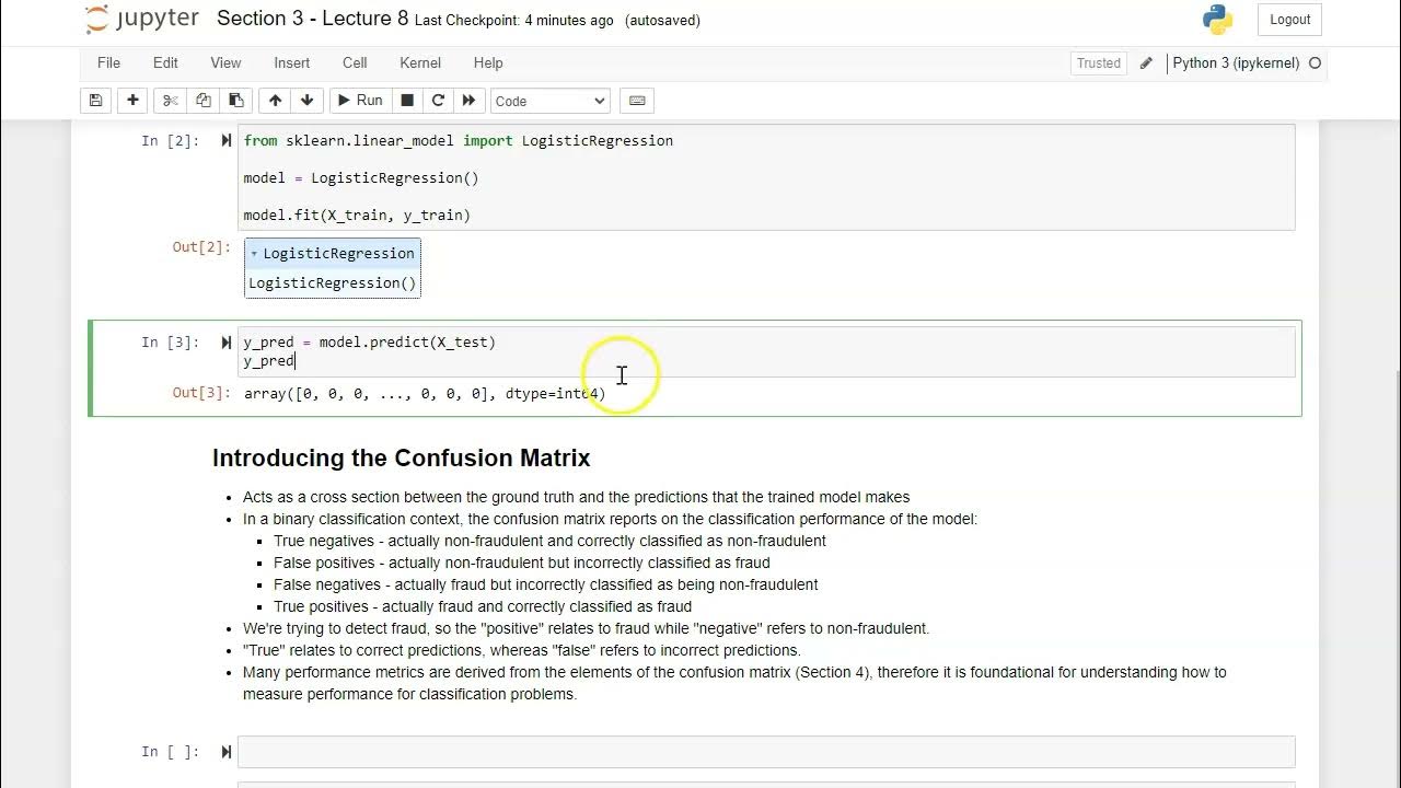 Fraud Detection in Python - Lesson 6 - Training a Baseline Logistic ...