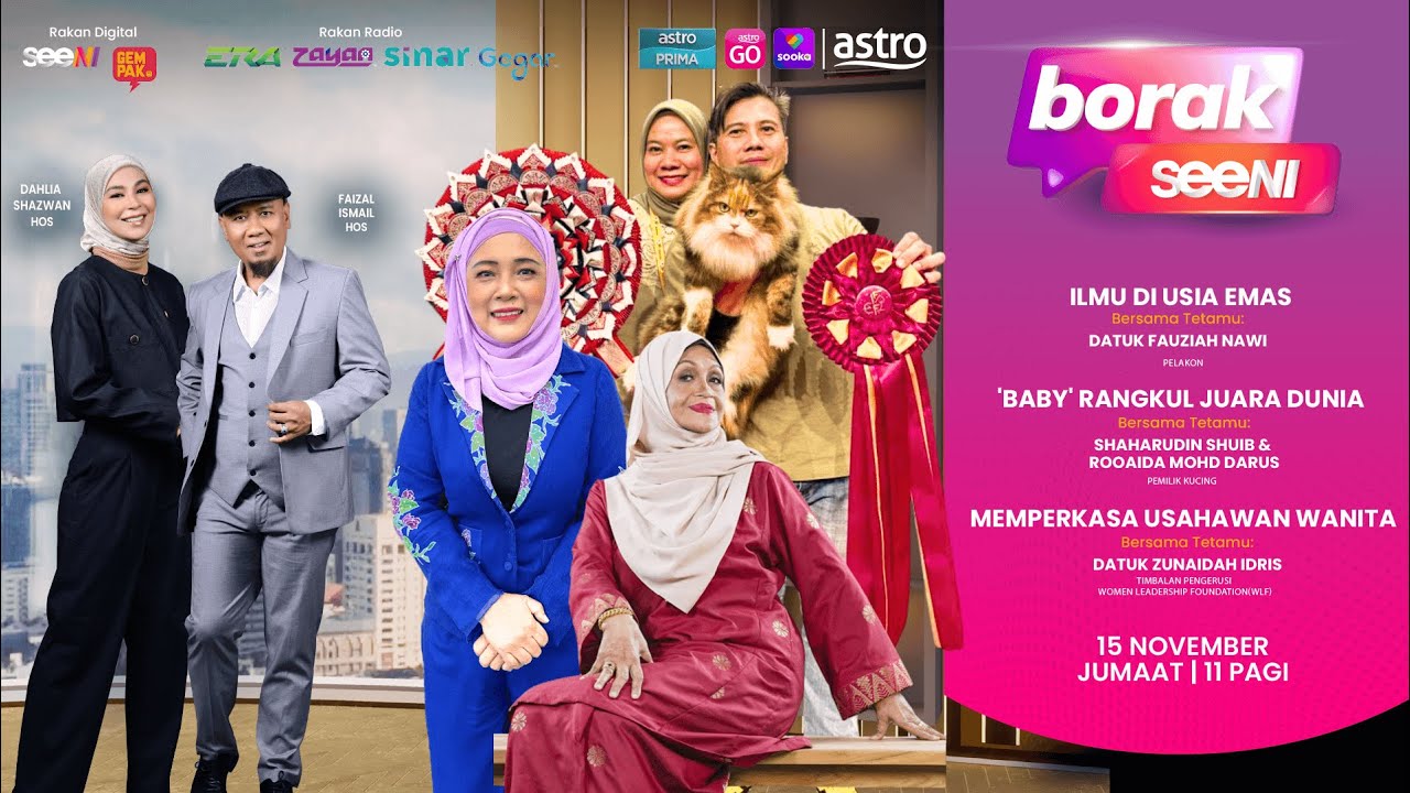 Ilmu Di Usia Emas | Borak SeeNI - EP28 (15 Nov) - YouTube