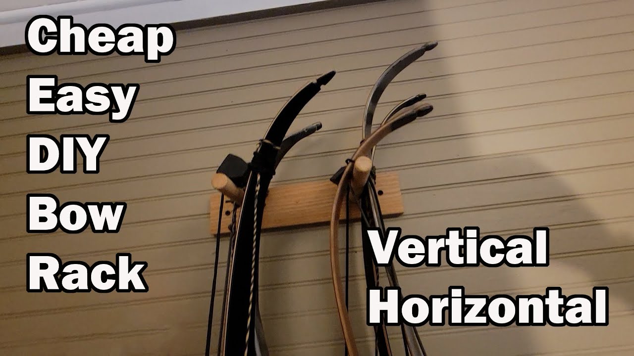 Great Cheap DIY Bow Rack - YouTube