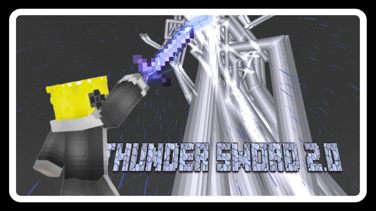 Thunder Sword 2.0 Command in Minecraft Bedrock - YouTube