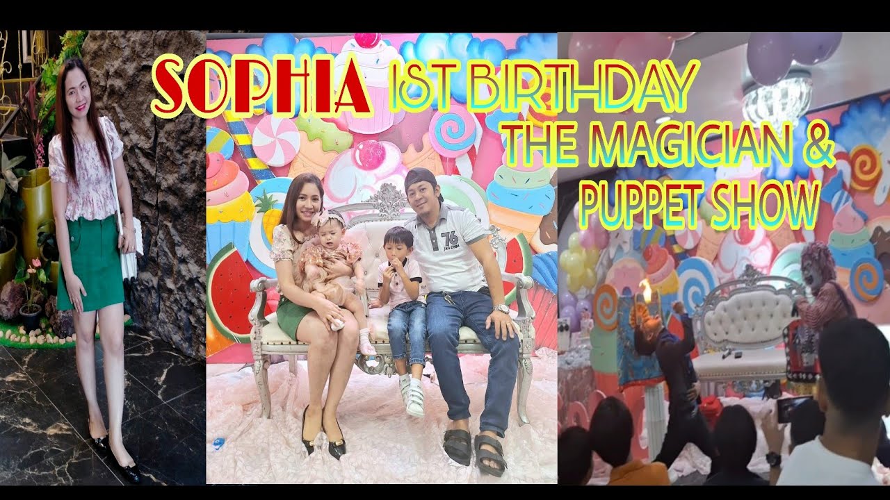 SOPHIA AMARAH 1ST BIRTHDAY THE MAGICIAN & PUPPET SHOW & GAMES - YouTube