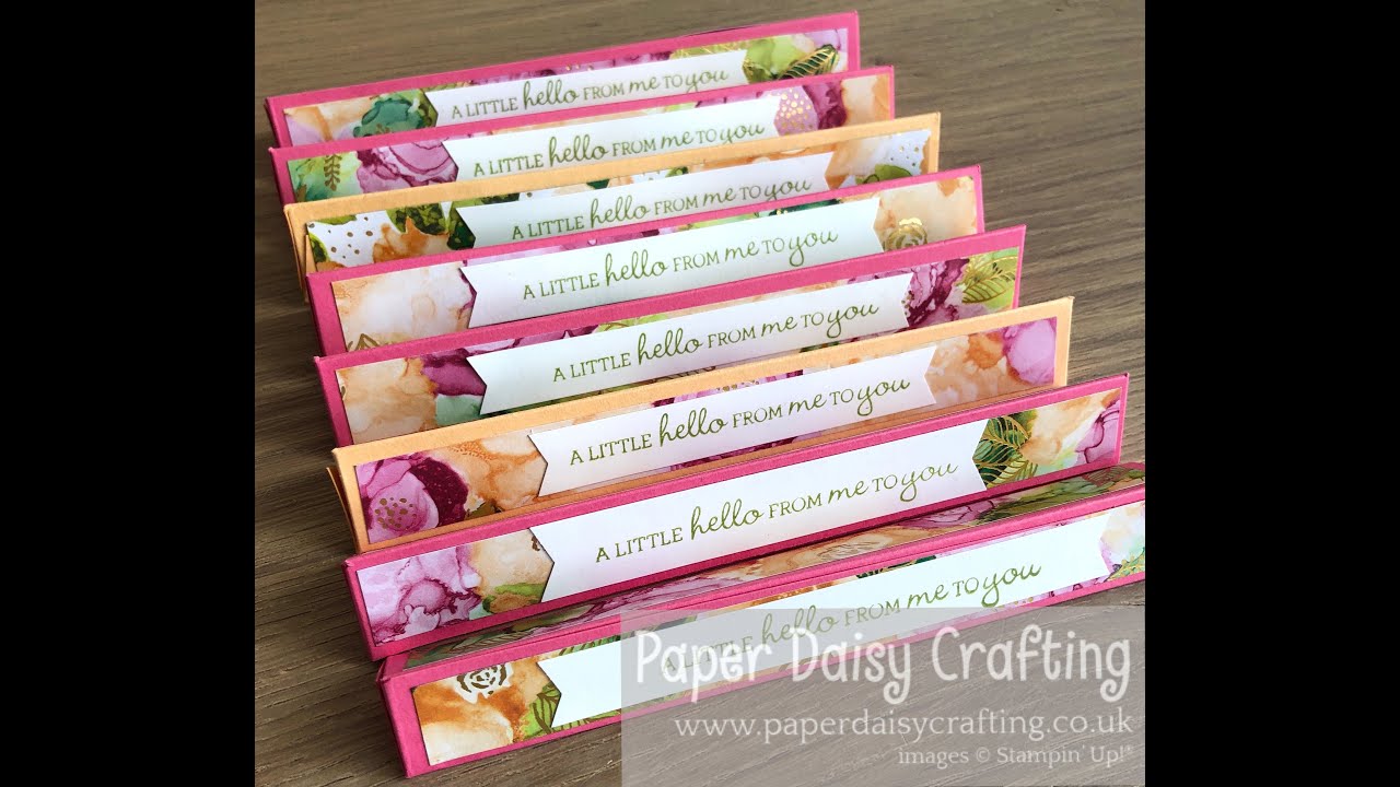 Triangular pen boxes with Expressions in Ink - YouTube