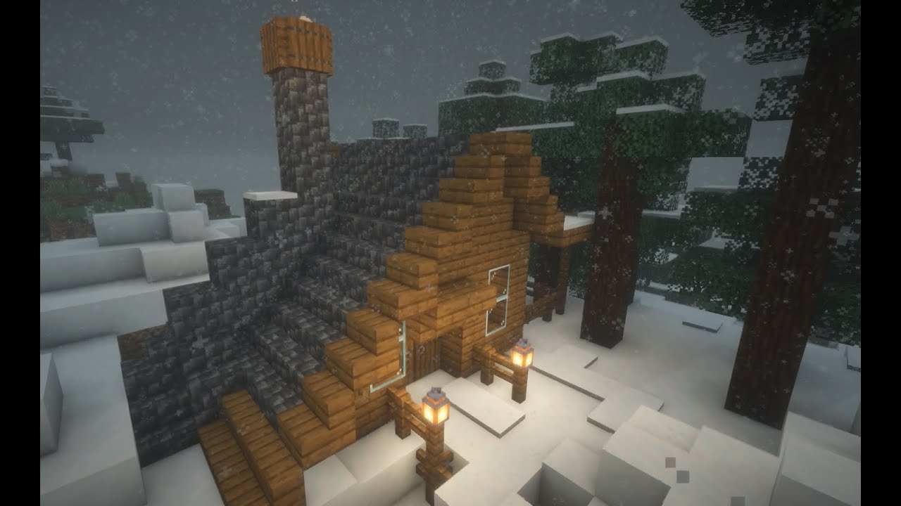 cozey spruce cottage build - YouTube