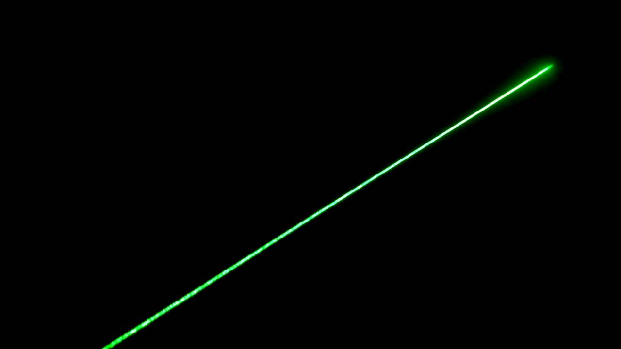 Laser lights up the night sky! - YouTube