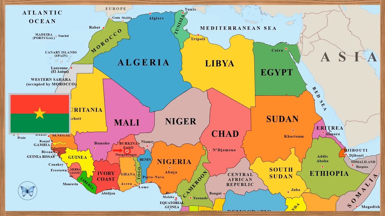 Africa. Tarile cu capitalele lor. SP. - YouTube