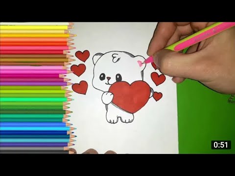 Bolalar uchun ayiqcha rasmini chizishDraw a picture of a bear for ...