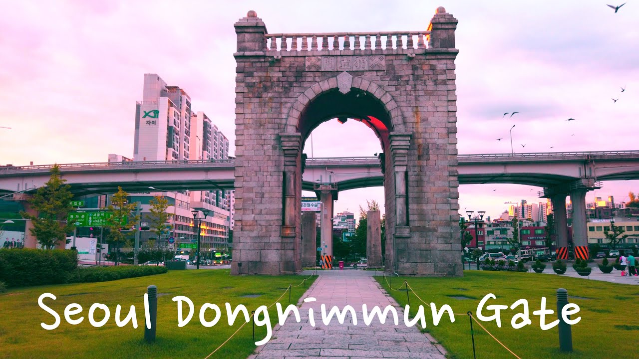 [4K] Walk around Seoul Dongnimmun Gate in the early morning ソウルの独立門周辺を ...