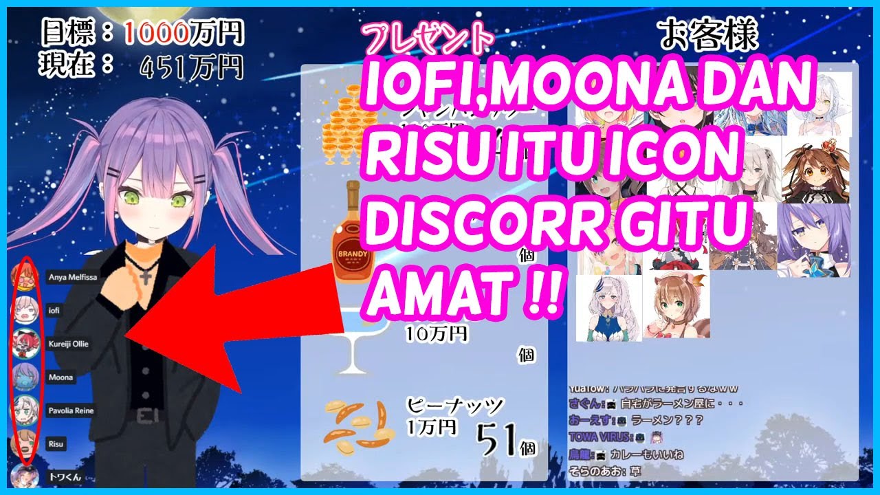 [ Hololive sub indo ] Towa sama ngereact icon discord holo id gen 1 ...