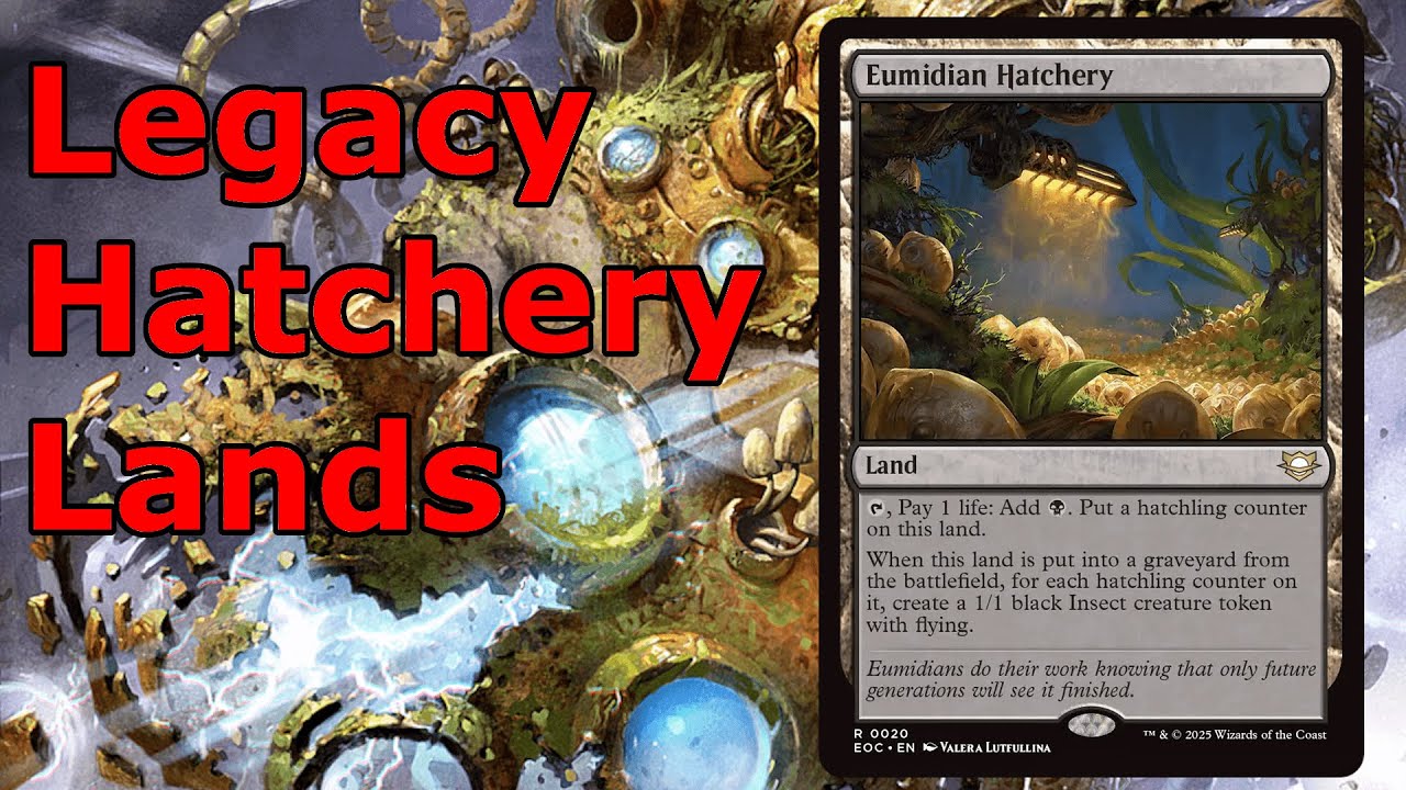 BITTERBLOSSOM ON A LAND! Legacy Smallpox Eumidian Hatchery Lands MTG ...