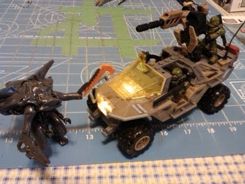 UNSC Night Ops Gauss Hog Review! Halo Mega Bloks - YouTube