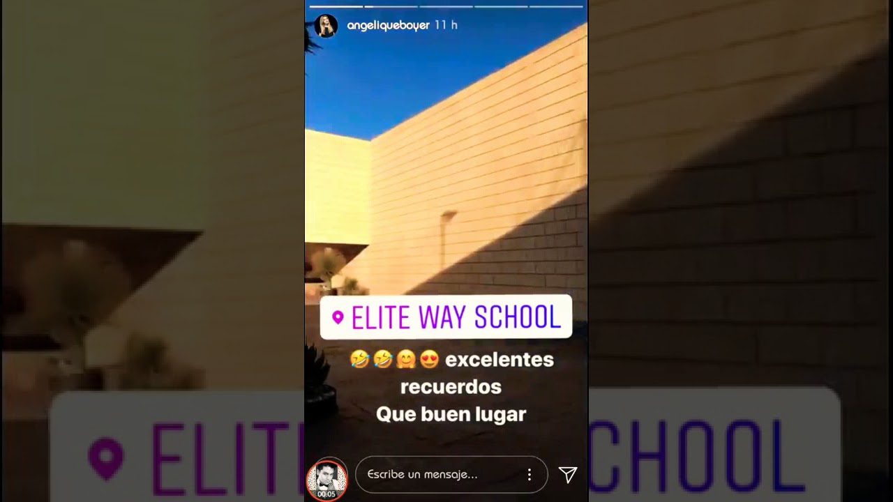 Angelique Boyer visita a "Elite Way School" o colégio da novela Rebelde ...