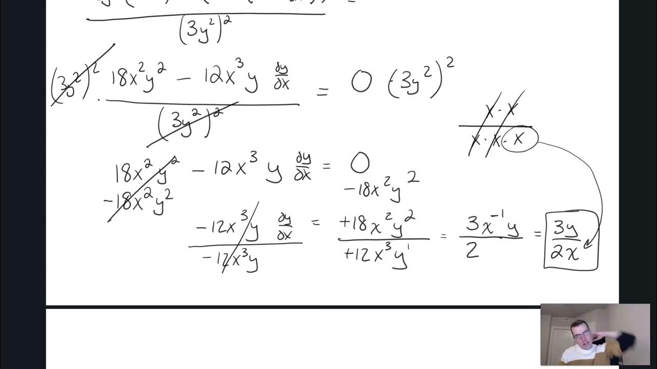 Implicit Differentiation with Product Chain and Quotient Rule Day 3 - YouTube