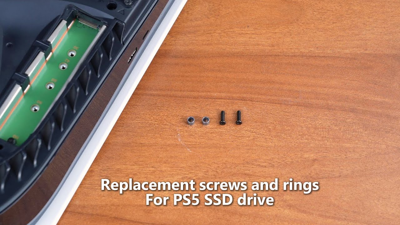 Mcbazel 2 Sets Replacement Hard Drive Screw with Screw Ring for PS5 SSD ...