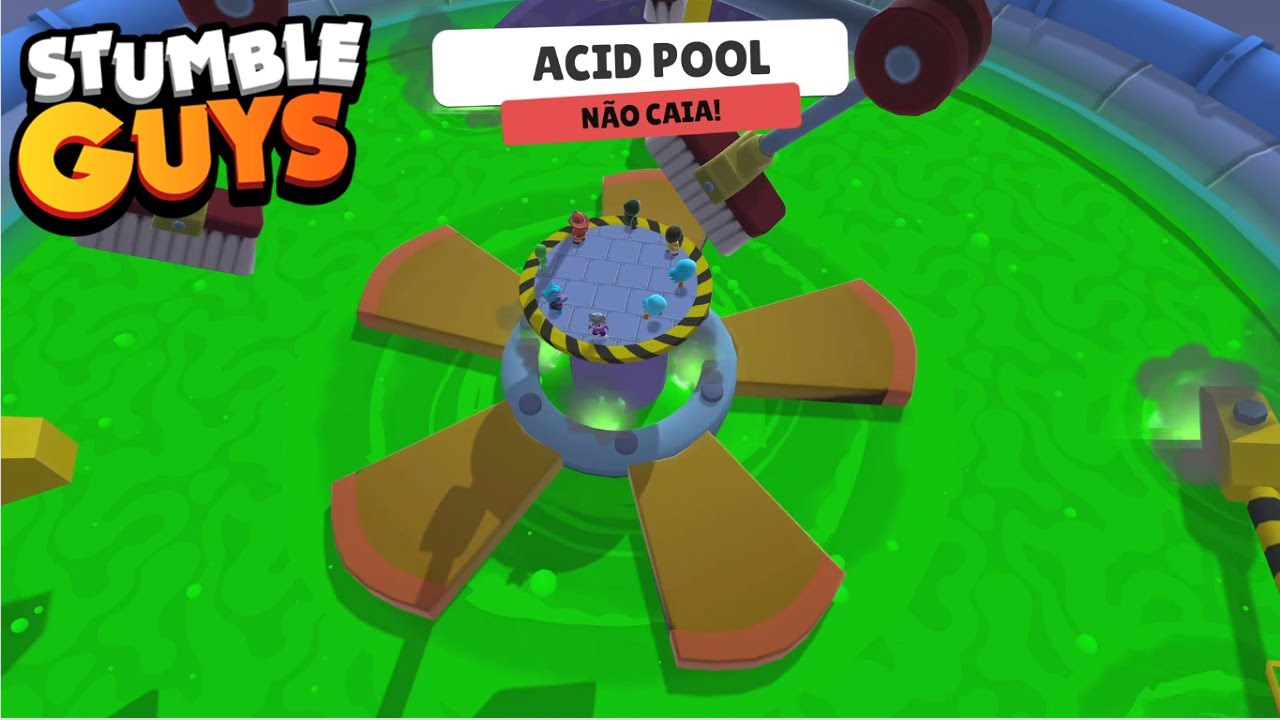 STUMBLE GUYS PRIMEIRA VEZ NO MAPA ACID POOL l XBOX ONE X ♡ ♥ - YouTube