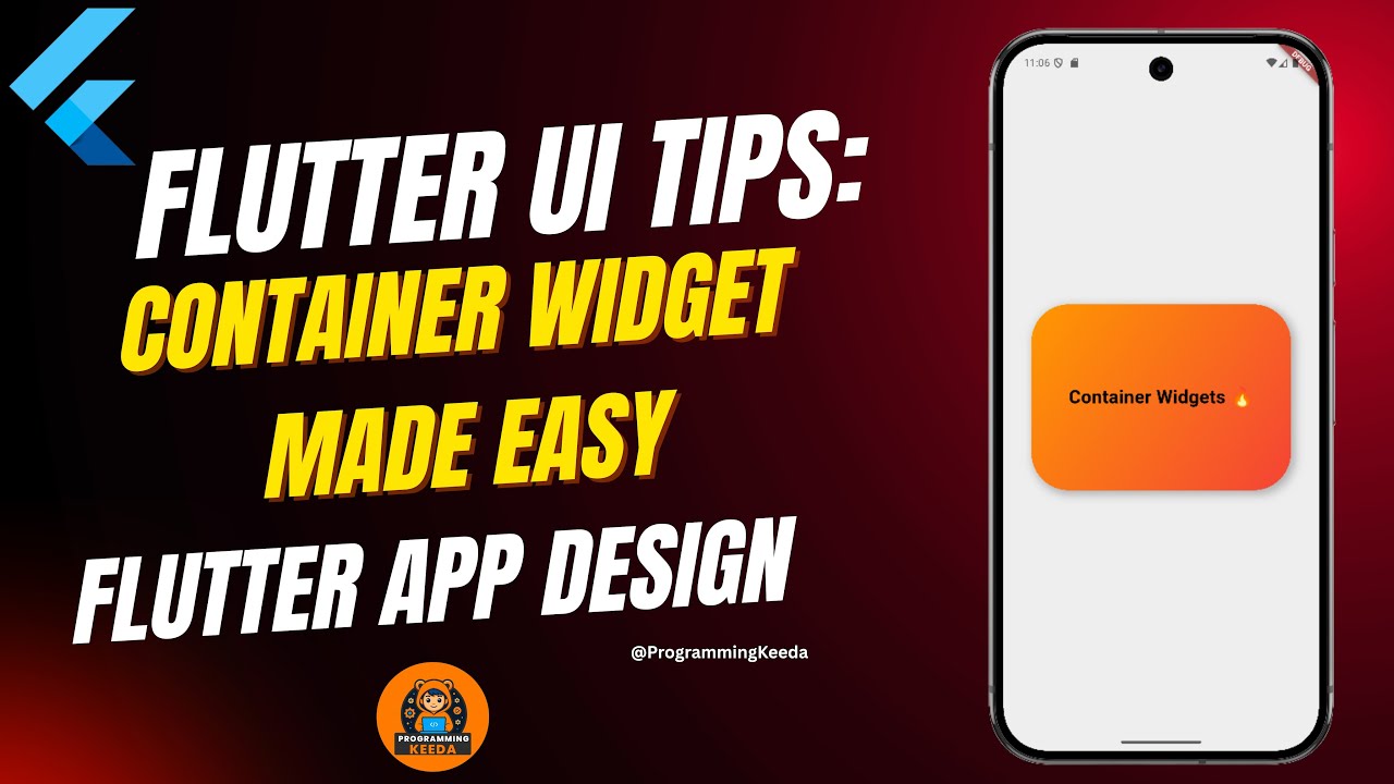 Flutter Container Widget Flutter Container Widget Tutorial | Build ...